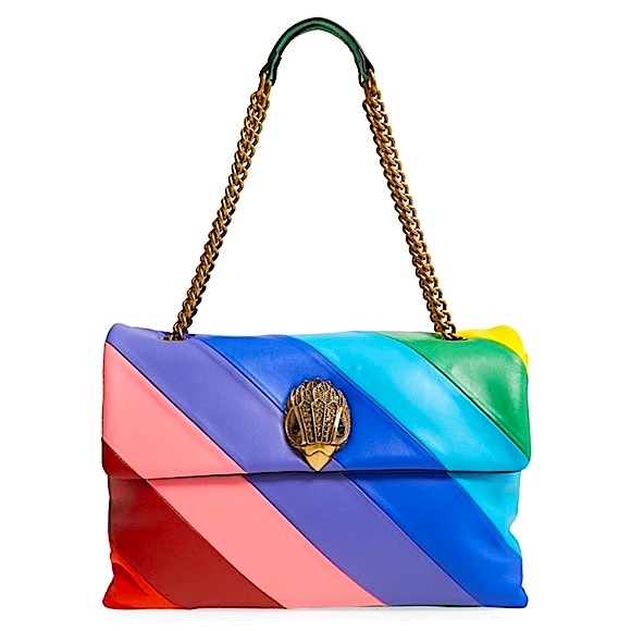 Kurt Geiger | Bags | Kurt Geiger Rainbow Stripe Leather Xxl Kensington ...